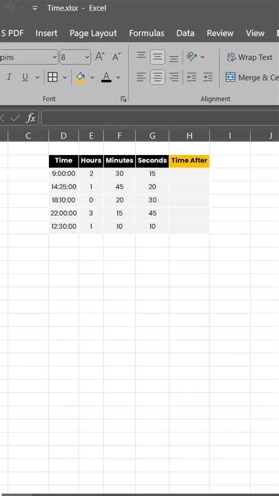 Quick Time Calculation In Excel Exceltips Dataanalysis Excelhacks Youtube