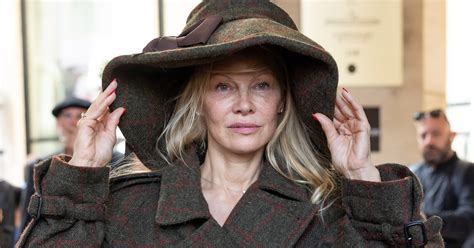 Pamela Anderson Goes Makeup Free At Paris Fashion Week PS Beauty