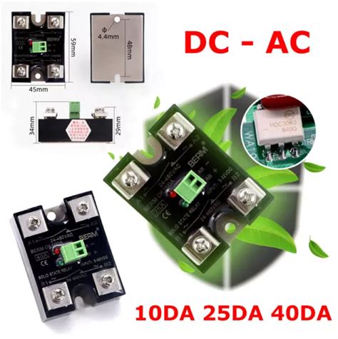DA FOR BERM Solid State Relay Dual Channel Single Control DC AC PicClick AU