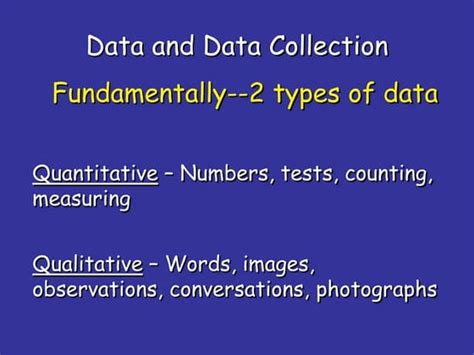 Unit I Data And Data Collection 1 Ppt