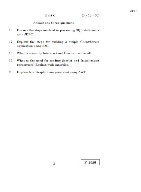 Alagappa University Msccs Advanced Java Programming April 2019 Question Paper University