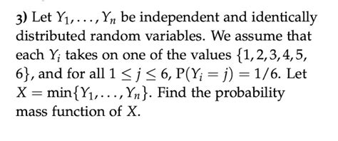 solved let y1 dots yn ﻿be independent and