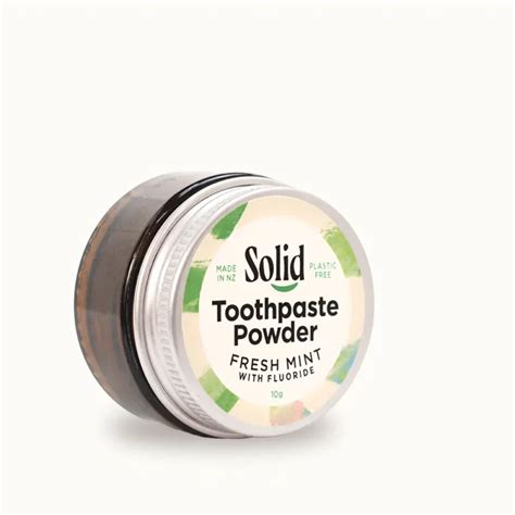 Fresh Mint Toothpaste Powder Sample Solid Australia