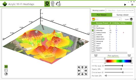 D Wi Fi Network Coverage Maps With Acrylic Wi Fi Heatmaps