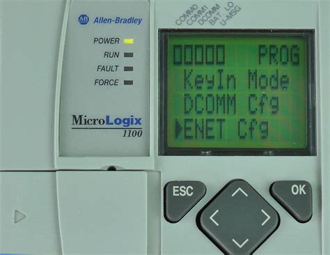 Micrologix 1100 Lcd Advanced Menu Enet Selected The Automation Blog