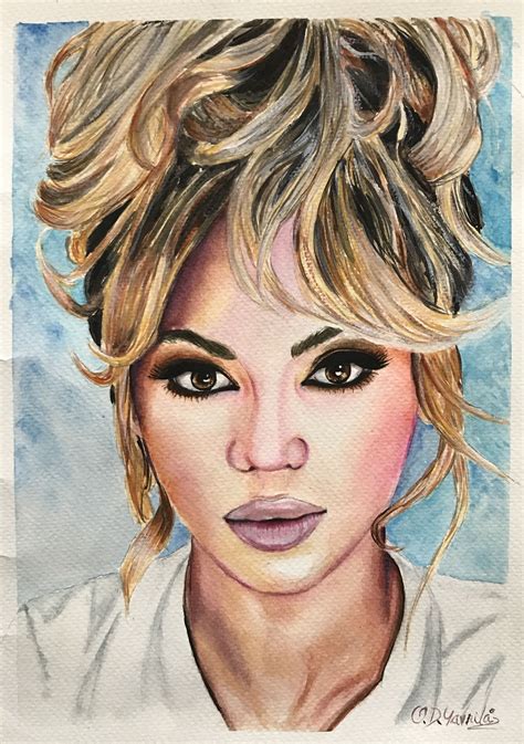 Beyonce Painting By Oana D Art