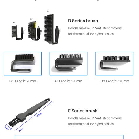 Pcb 널 청소를 위한 플라스틱 까만 Esd 솔 정전기 방지 솔 Buy Esd Brush Black Esd Brush 제전
