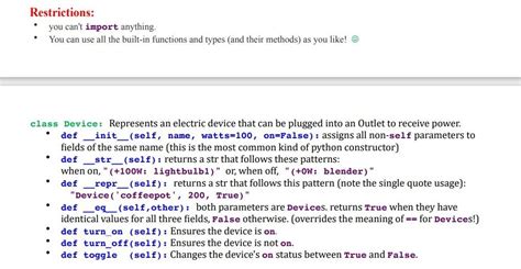 Solved Restrictions You Can T Import Anything You Can Use Chegg Com