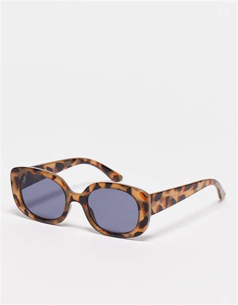 And Other Stories Rectangle Sunglasses In Brown Tortoise Shell Asos