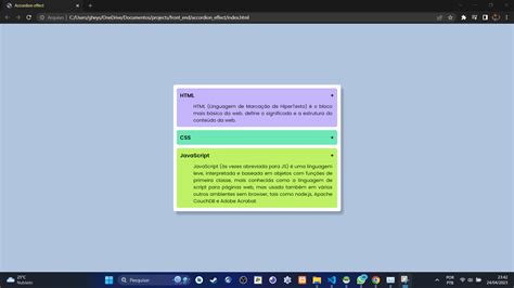 GitHub Gheysiell Accordion Effect Web Interface With Accordion Effect