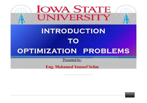 Introduction To Optimizationppt Computing Technology And Computing