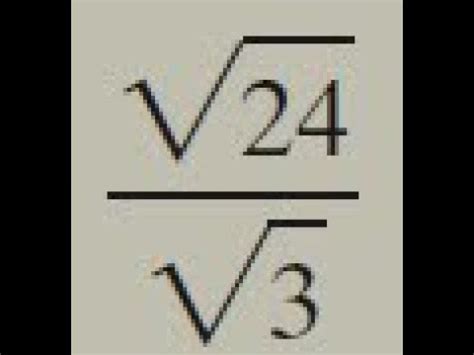 Square Root Of 24