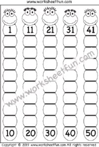 Missing Numbers 1 50 Eight Worksheets Free Printable Worksheets