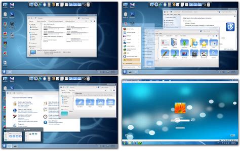 KDE Skin Pack Trasformare Windows 7 In KDE Linux Freedom