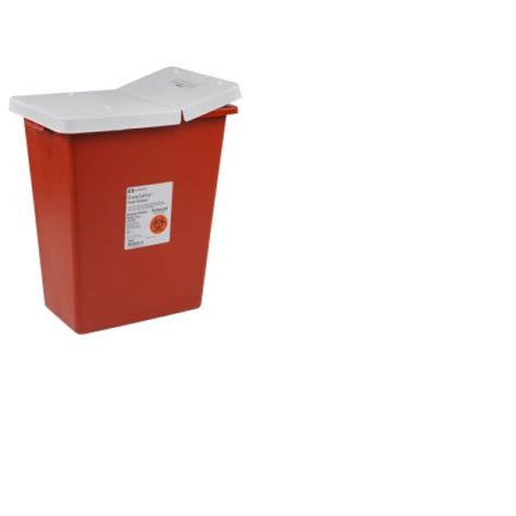 Sharps Container SharpSafety Red Base Vertical Entry SupremeMed