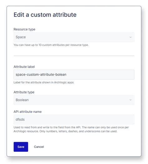 Edit A Custom Attribute