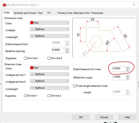 Looking For Help With A Setting In Dimensions Autocad 2d Drafting Object Properties