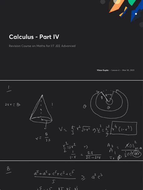 Calculus Part Iv With Anno Pdf