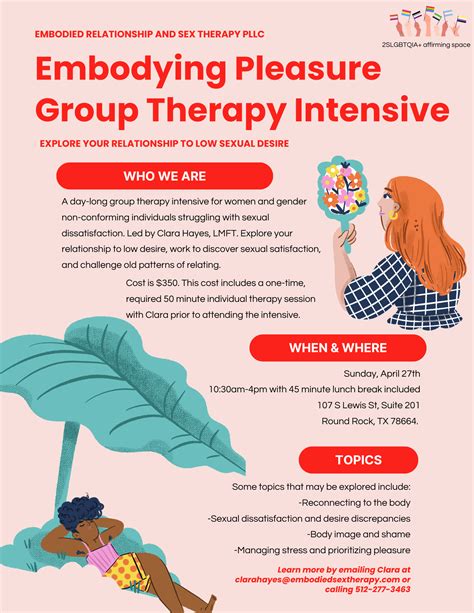 Group Therapy And Intensives — Embodied Relationship And Sex Therapy Pllc