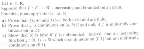 Solved Let ER Suppose That F ER Is Increasing And Bounded Chegg