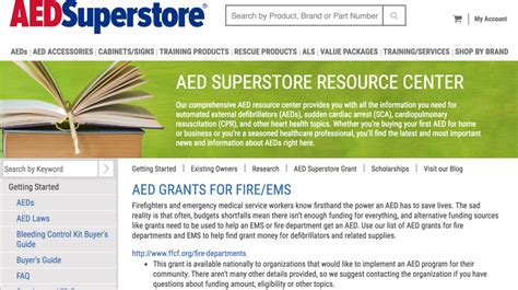 Announcing The New Aed Grant Resource Aed Superstore Blog