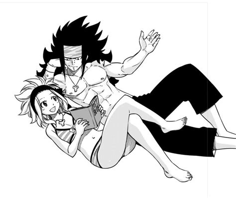 Mashima Hiro Gajeel Redfox Levy Mcgarden Fairy Tail Official Art