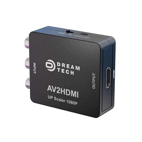 Переходник преобразователь Av Rca Hdmi Upscale 1080p Av2hdmi Dream купить в СПб за 650 руб