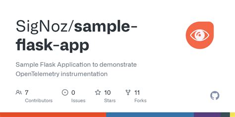 Github Signozsample Flask App Sample Flask Application To Demonstrate Opentelemetry