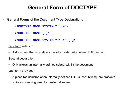 01 Xml Document Structure Ppt
