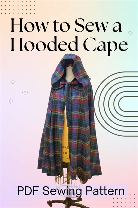 How To Sew A Hooded Cape Pdf Sewing Pattern Artofit