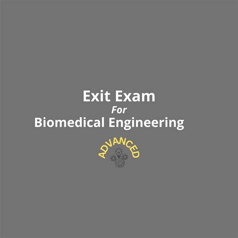 Exit Exam For Biomedical Engineering Advanced Learnethiopia