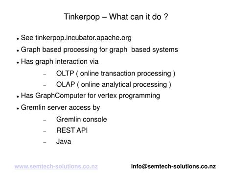 Ppt An Introduction To Apache Tinkerpop Powerpoint Presentation Free