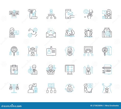 Emotional Intelligence Linear Icons Set Empathy Understanding