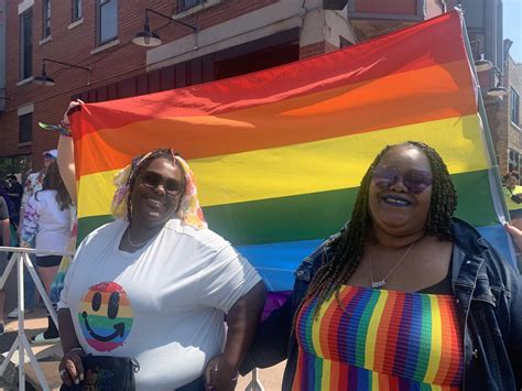 Happy Pride Went To The Pride Parade With My Love ️🧡💛💚🩵💙💜👩🏾‍ ️‍💋‍👩🏾