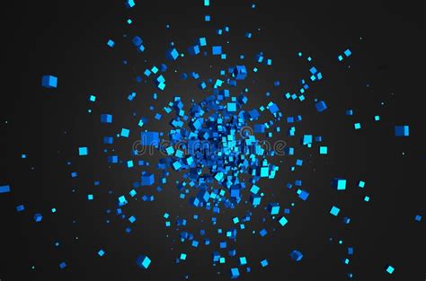 Abstract 3d Rendering Of Flying Cubes Stock Illustration Illustration Of Modern High 54859132