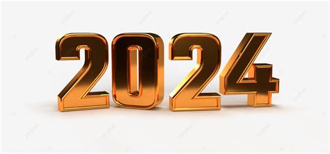 Happy New Year 2024 Golden 3d Numbers Happy New Year 2024 Gold 2024