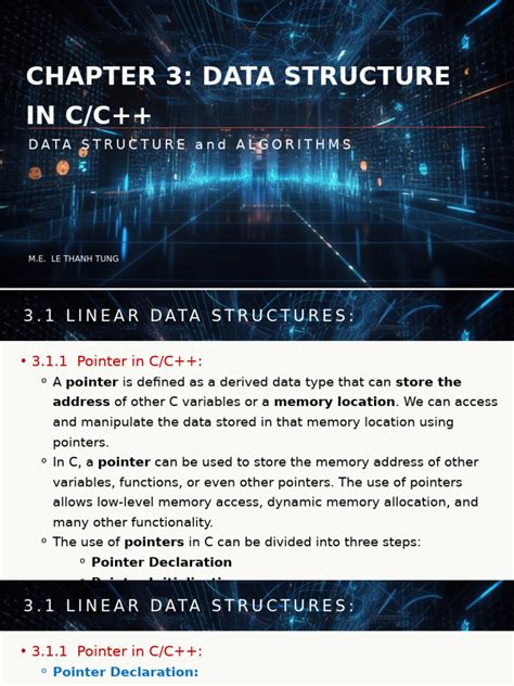 Chapter 3 Data Structures In C Array Pdf Pointer Computer Programming C Programming
