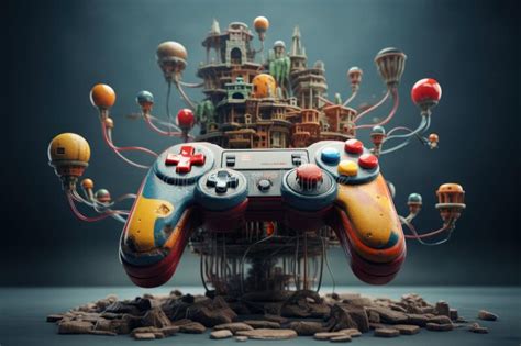 Challenging Joystick Game Generate Ai Stock Image Image Of Gaming