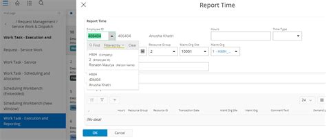 Work Task Execution Reporting IFS Community