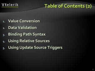 Simple Data Binding PPT