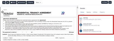 Docusign Signing Status Rei Forms Live