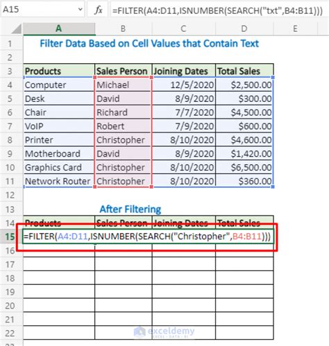 Excel Filter Data Based On Cell Value Efficient Ways Exceldemy