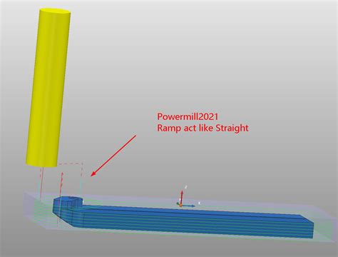 Powermill2021 Generate The Model Profile Toolpath With Ramp May Have Some Bug Autodesk Community