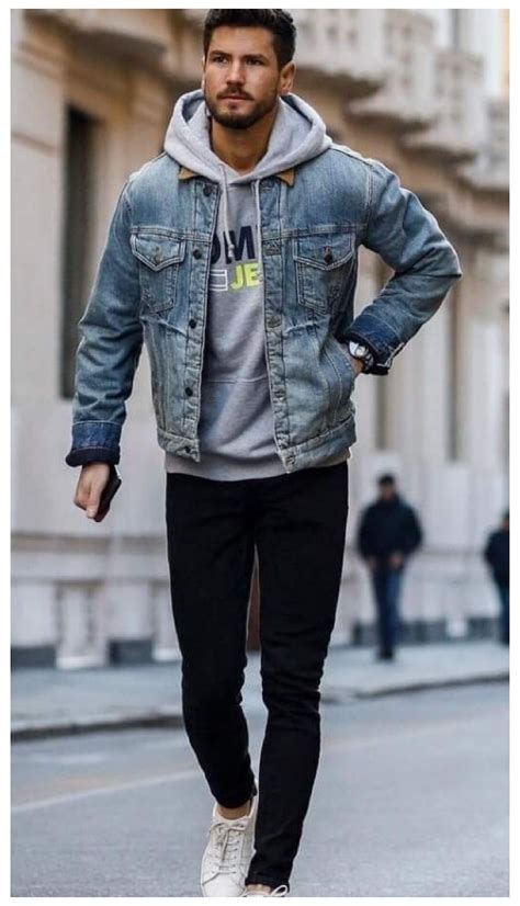 Arriba 37 Imagen Denim Jacket Outfit Hombre Abzlocalmx