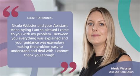 Congratulations To Senior Associate Solicitor Nicola Webster And