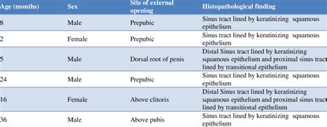 Clinical And Histopathological Finding Of All Six Cases Download Table
