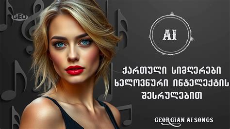 ქართული სიმღერები ხელოვნური ინტელექტის შესრულებით 2 ქართულისიმღერები Youtube