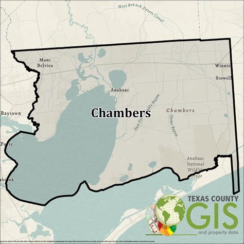 Chambers County GIS Shapefile And Property Data Texas County GIS Data
