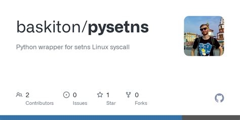 Github Baskitonpysetns Python Wrapper For Setns Linux Syscall