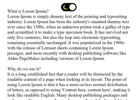 dark mode toggle javascript tutorial for website or blog